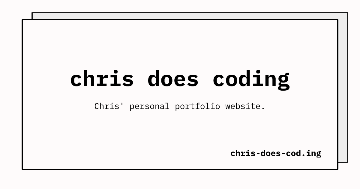 chris does coding